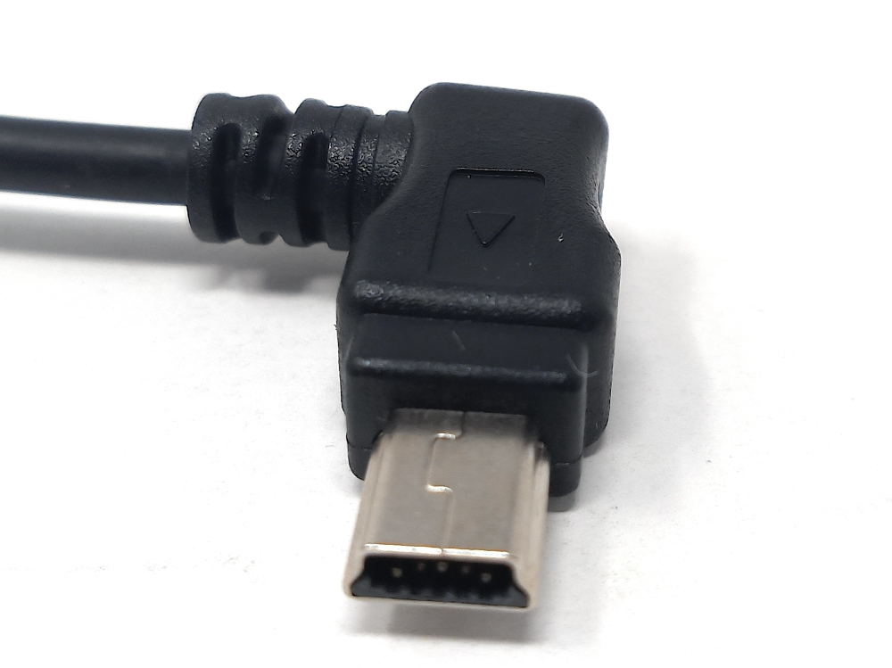 System-S Mini USB Kabel 90 grad gewinkelt Winkelstecker rechts 50 cm